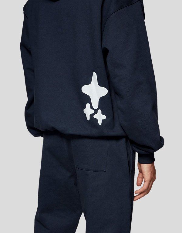 Into the Abyss Navy Blue Hoodie - Get Worldwide Free Shipping